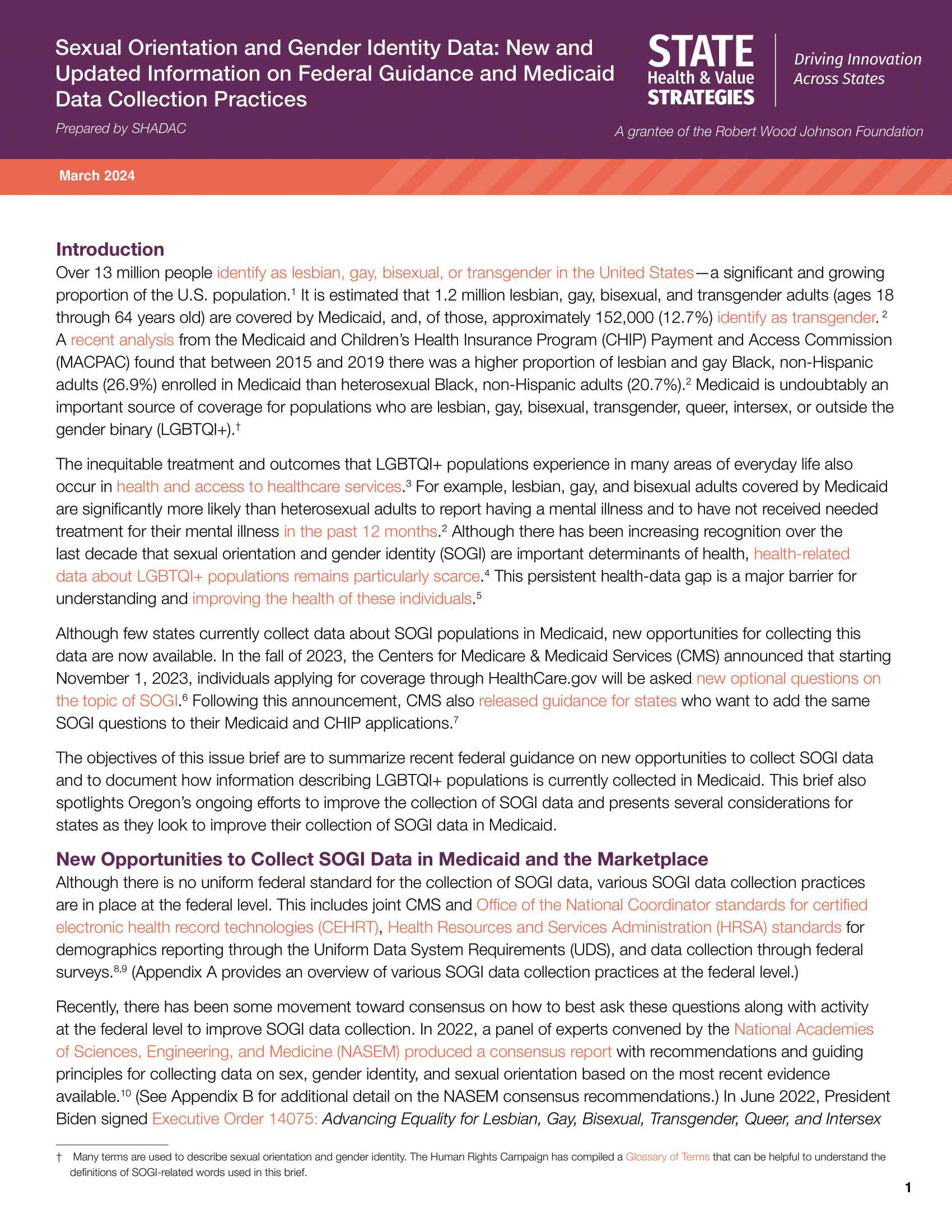 Lgbt Health Equity Sexual Orientation And Gender Identity Data
